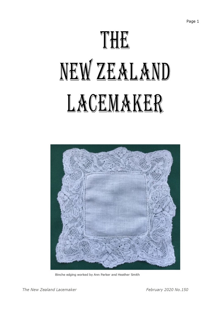 The New Zealand Lace Society Inc.: The New Zealand Lacemaker